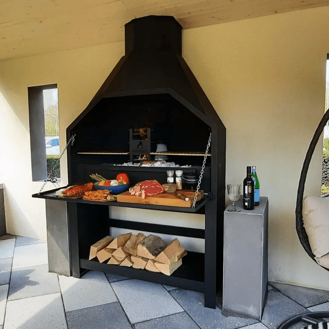 Fireboks Free Standing BBQ Braai 1200mm - Nuovo Luxury