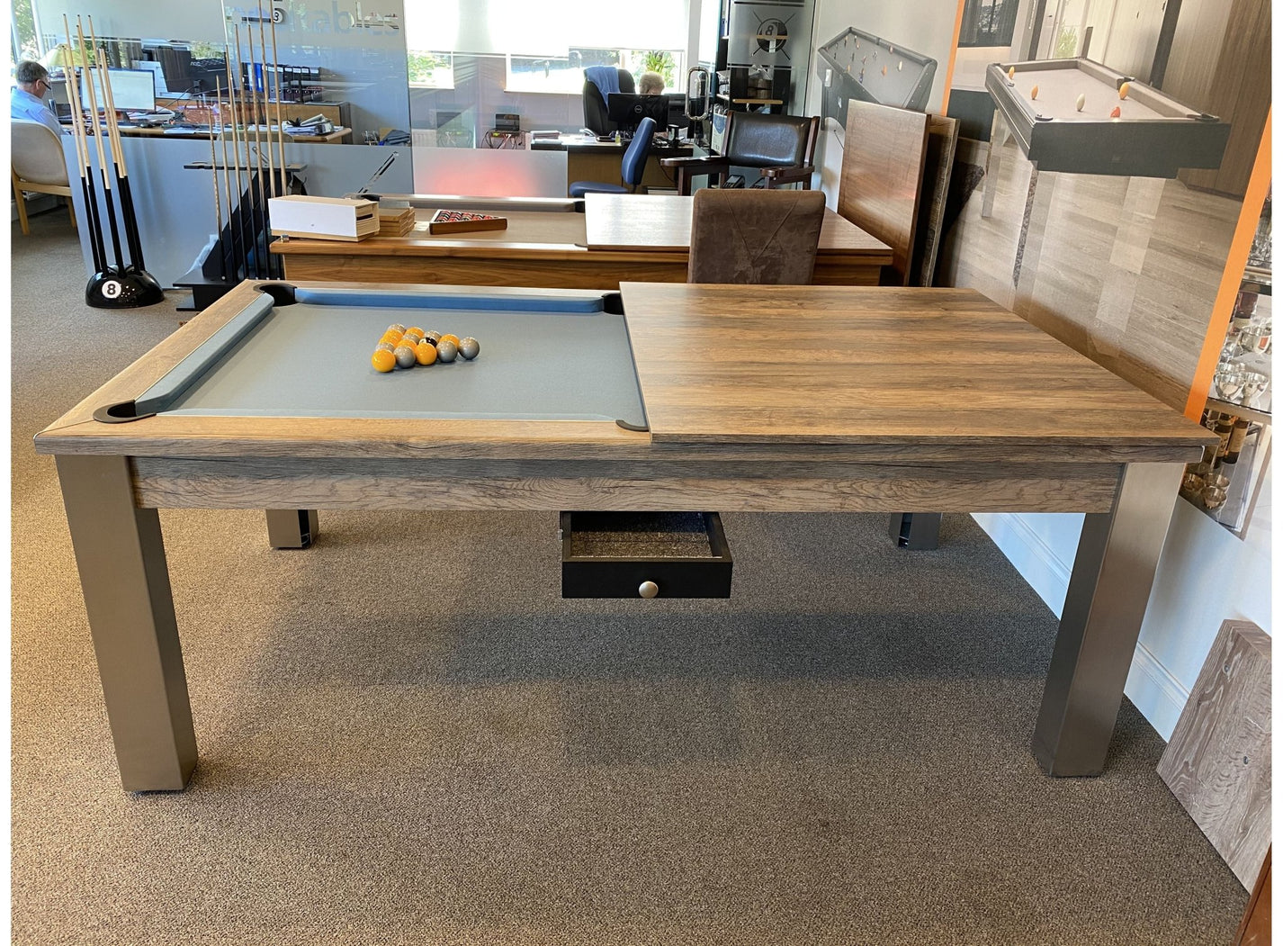 FMF Xcalibur Slate Bed Pool Dining Table 7ft | Premium | Nuovo Luxury